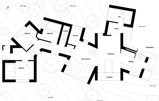 Kompliceret byggeprojekt: Sommerhus i fem niveauer