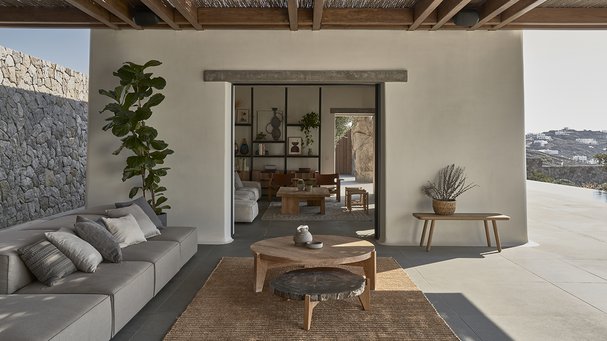 Sommervilla i de græske klipper