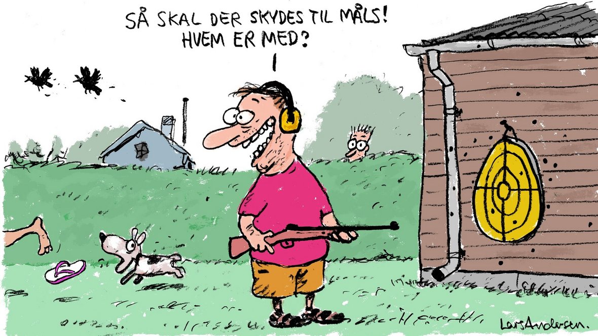 Er det lovligt at skyde med luftgevær i din have eller ved dit sommerhus?